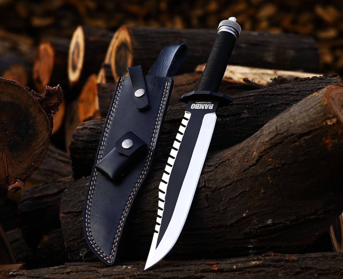RAMBO Survival Knife: Rambo First Blood Part 2 Movie Replica Knife ...
