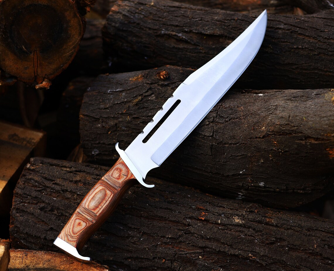 Rambo 3 Knife: Rambo Movie Replica Hunting Survival Bowie Knife Handmade Gift Christmas Gift Fix ...