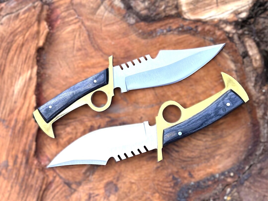 Daryl Dixon Bowie Knife Replica: Stainless Steel, Brass Guard - Etsy