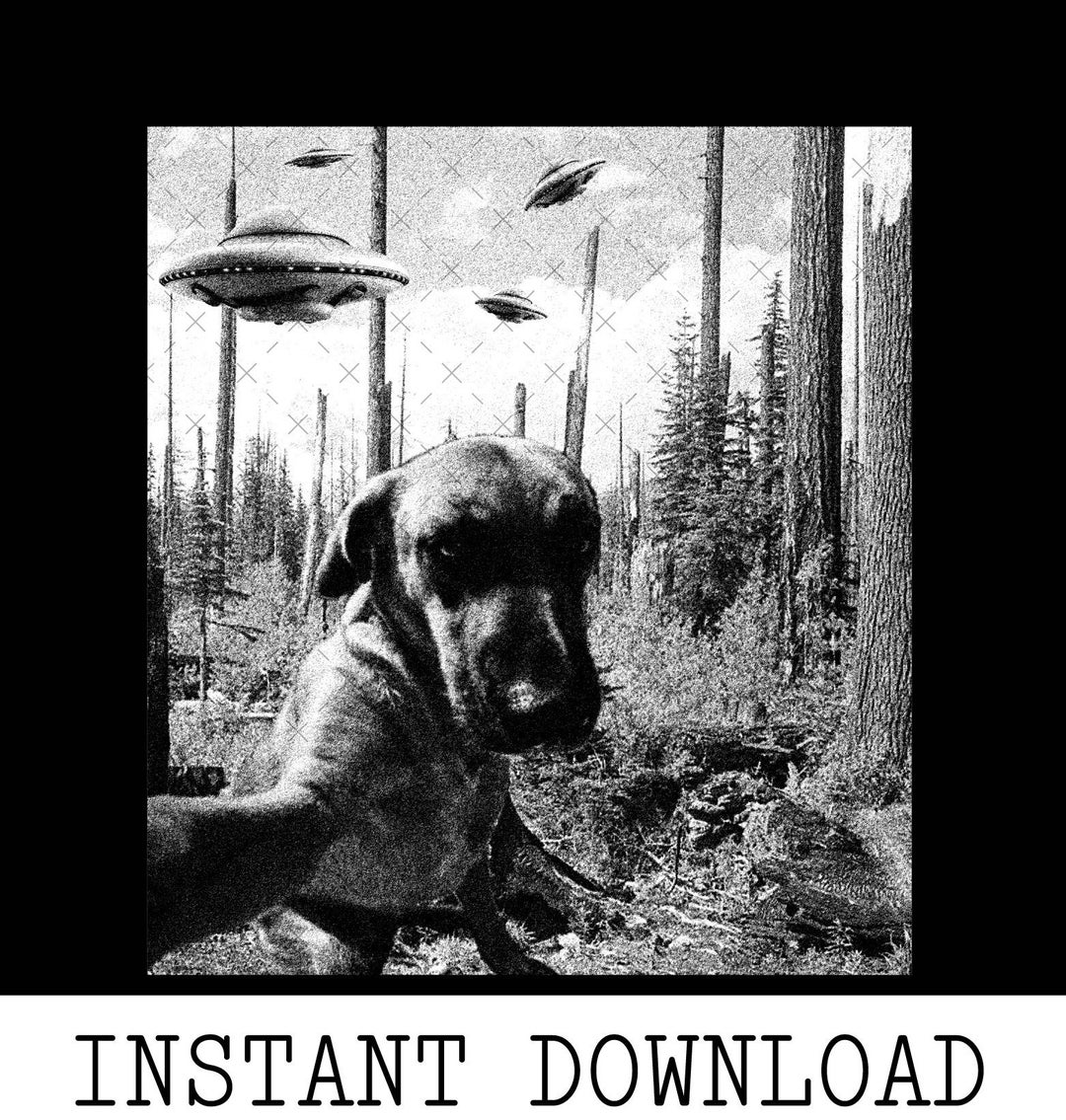 Funny Dog Ufo Dog Selfie Png Aliens Dog Lover Png Dog Owner - Etsy