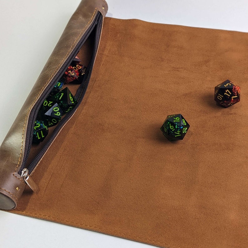 Vegan Leather Dice Holder DND Dice Storage D&D Dice Storage Leather ...