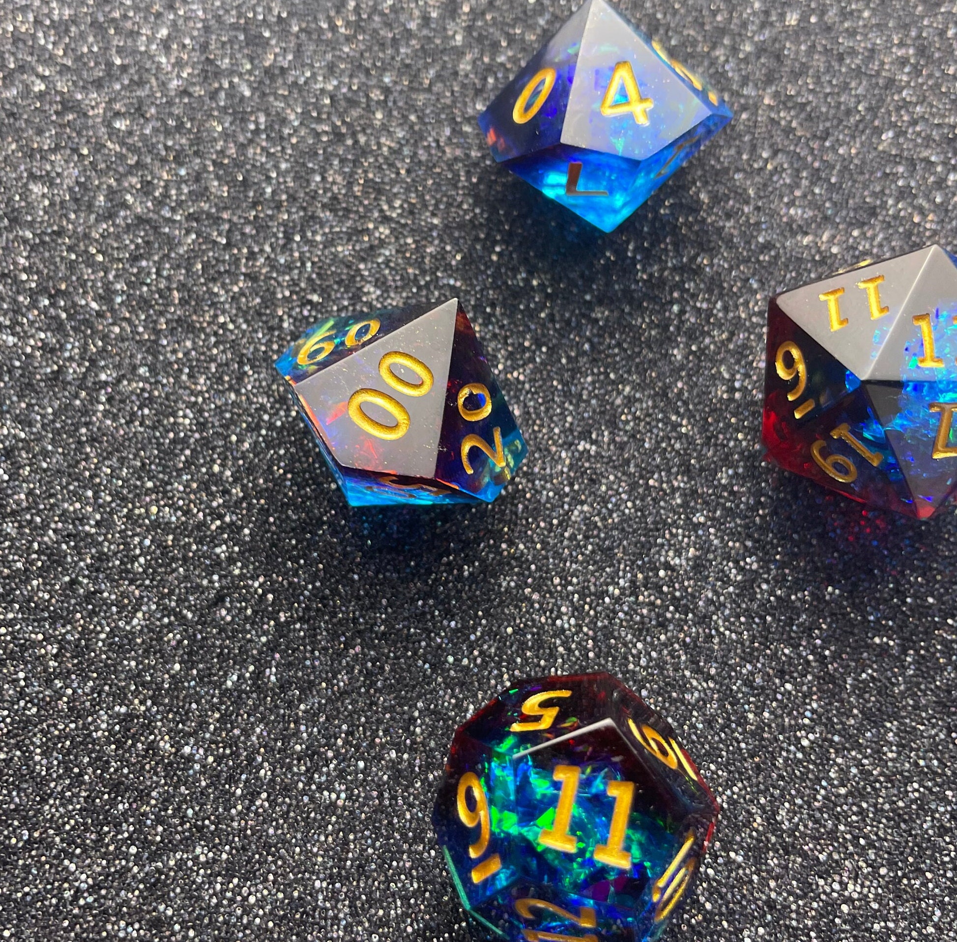 Regal Triad Dnd Dice Resin Dice Set Sharp Edge Dice Dnd Dice - Etsy