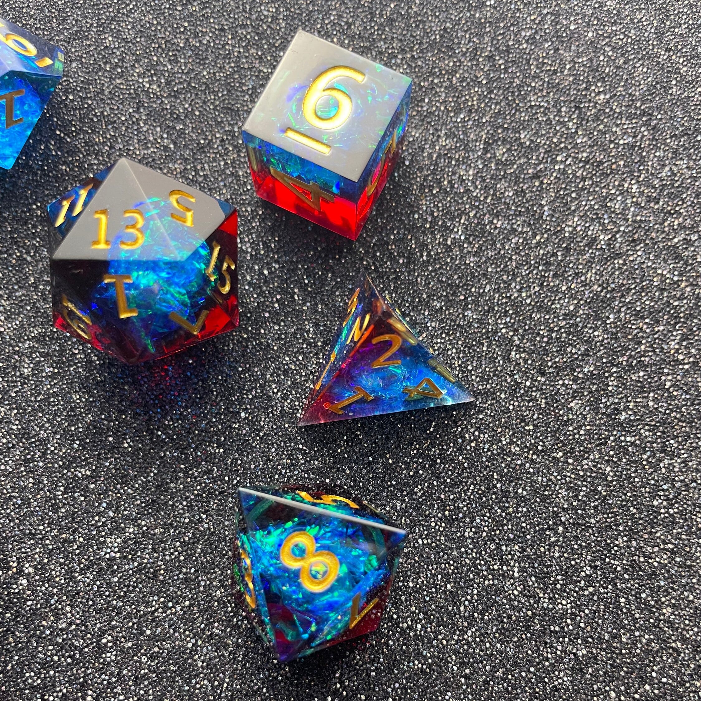 Regal Triad Dnd Dice Resin Dice Set Sharp Edge Dice Dnd Dice - Etsy