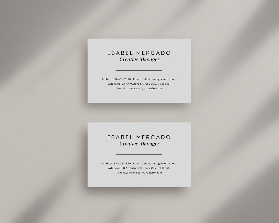 Editable Business Card Small Business Card Business Card Template ...
