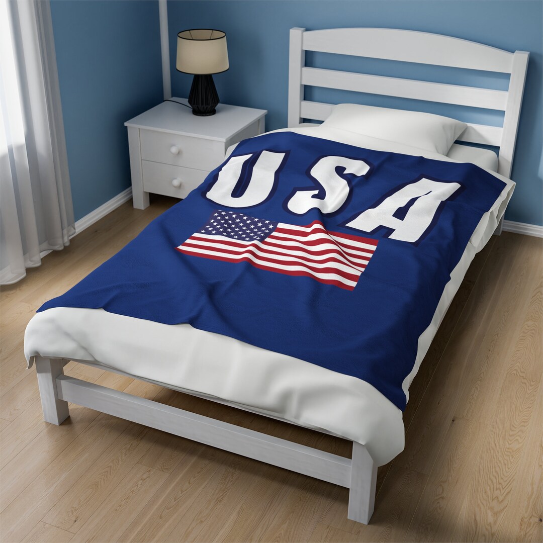 Travel Throw, USA Flag Throw Blanket, USA Cover, Patriotic Blanket ...