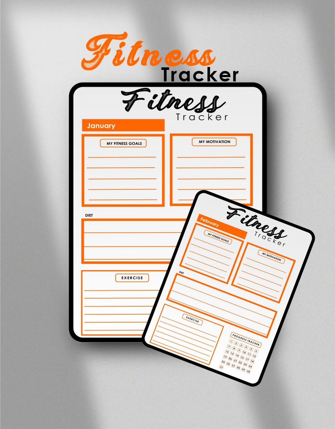 Planner for Fitness Goal Setting Gym Schedule, Exercise and Goal ...