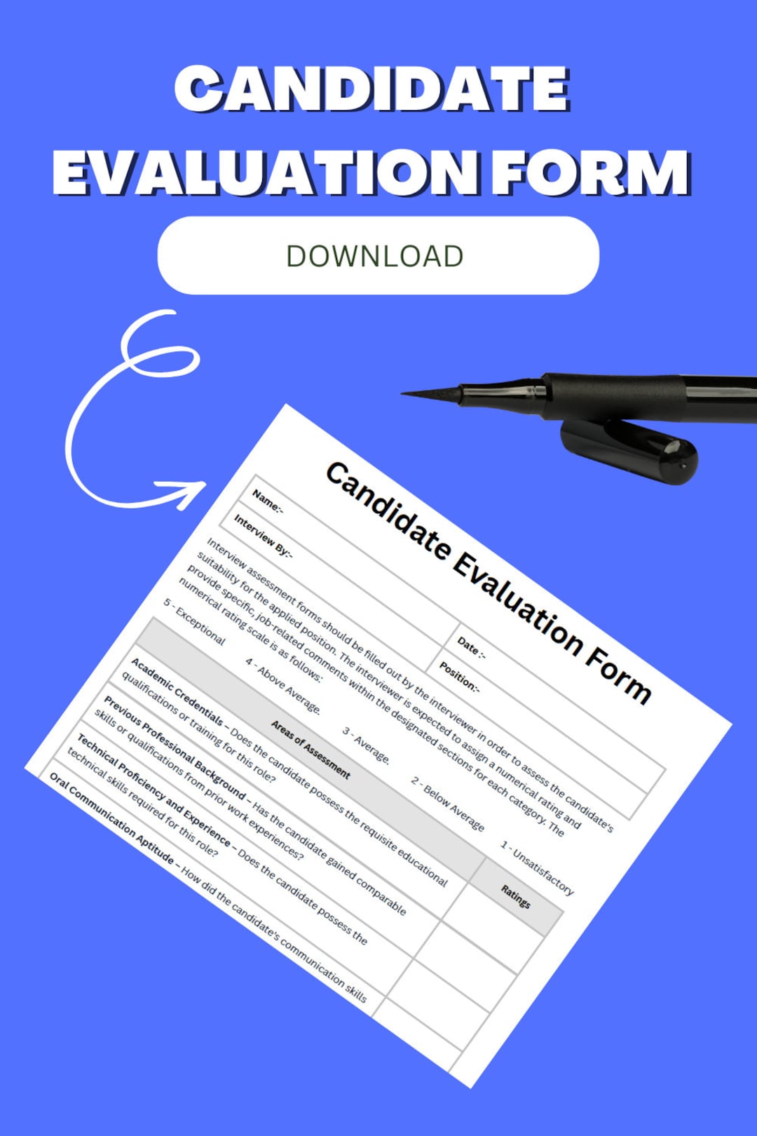 Comprehensive Candidate Evaluation Form : Enhancing Recruiter Notes and ...