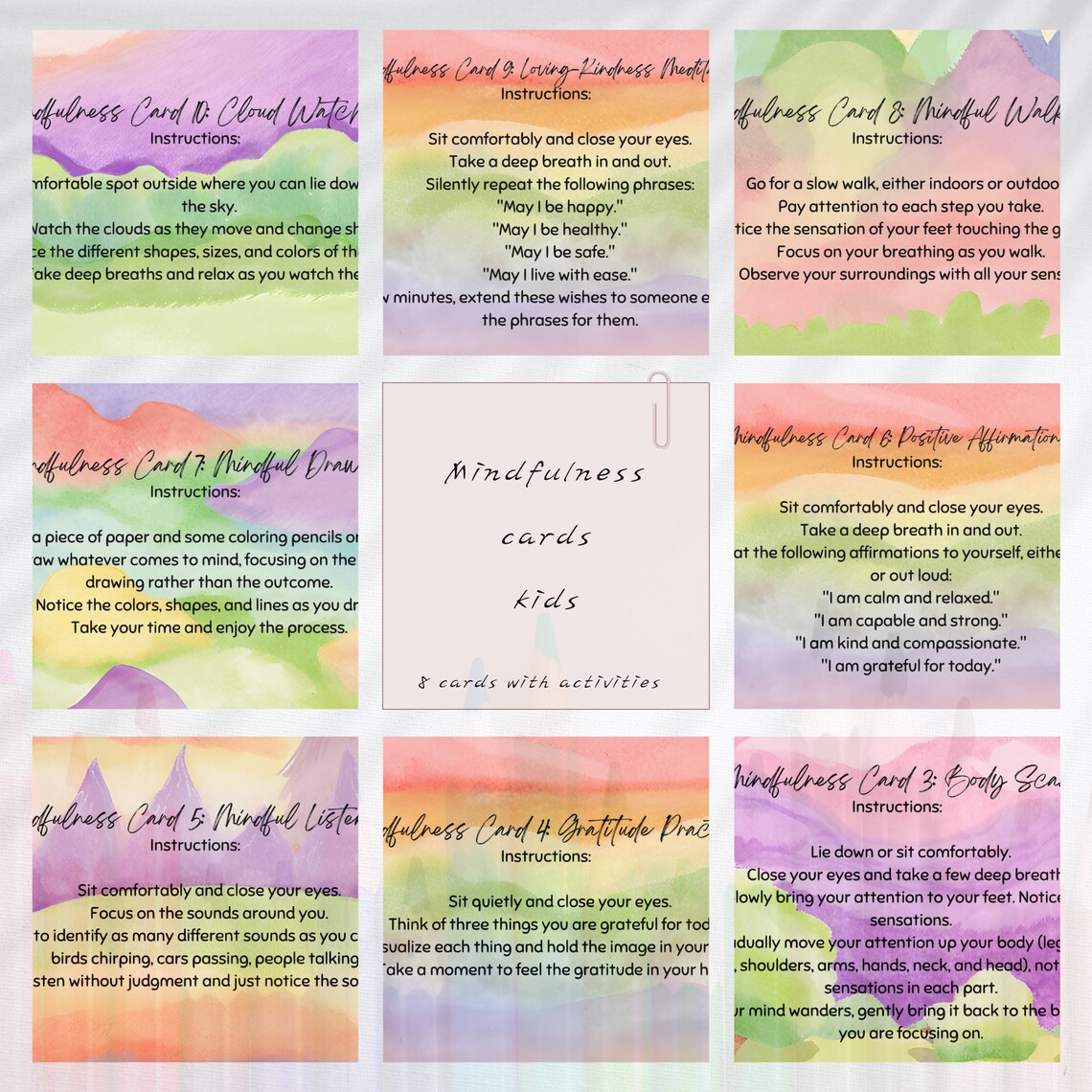 Kids & Classroom Mindfulness Activities 8 Short Mindfulness Exercises ...