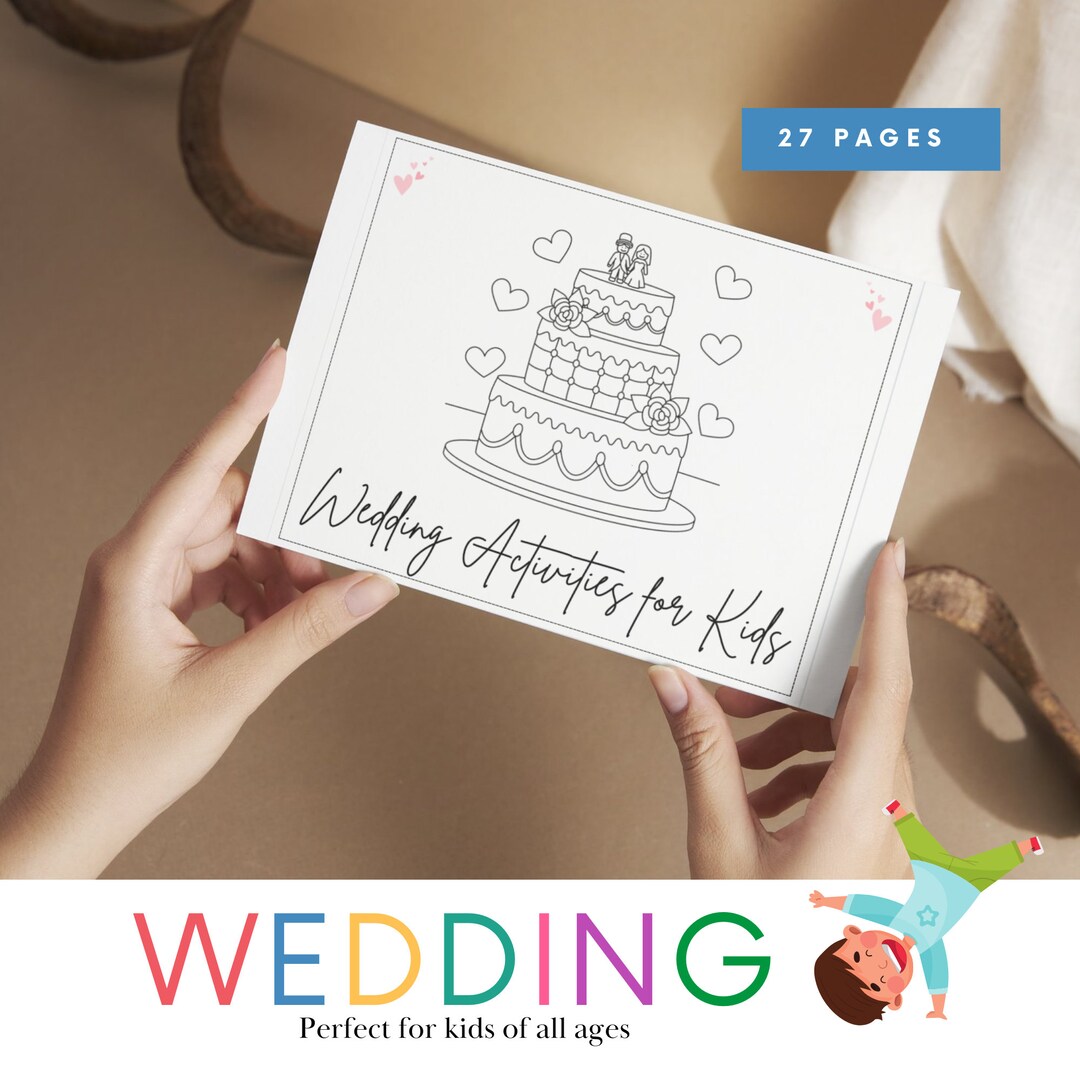 Printable Kids' Wedding Fun Activity Table Mat for Endless ...