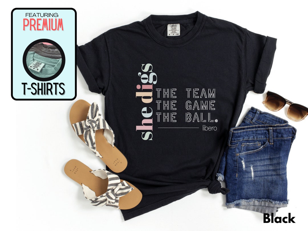 Cute Volleyball Shirt for Her - Great Gift for Libero or Volleyball ...