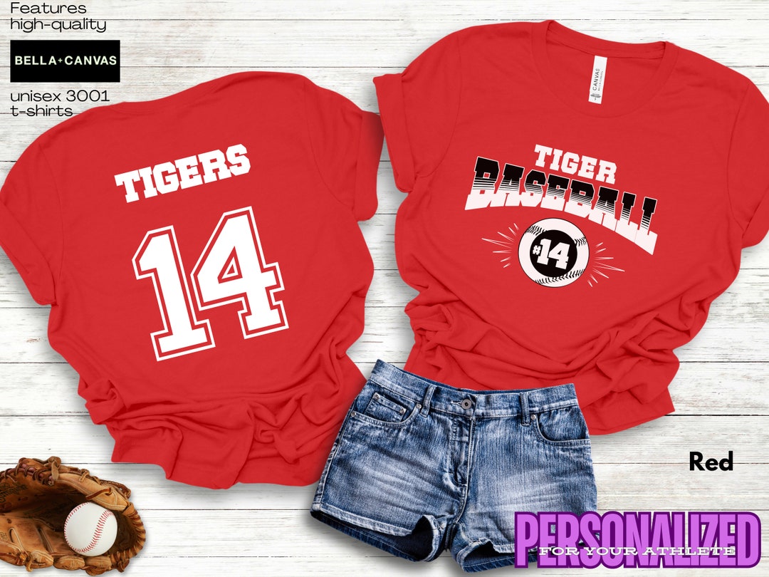 Custom Baseball Tee: Personalized Name & Number Jersey | Great Gift for ...