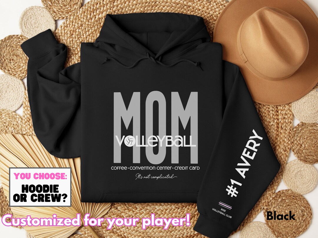 Custom Sweatshirt for Volleyball Mom, Game Day Shirt, Custom Volleyball ...