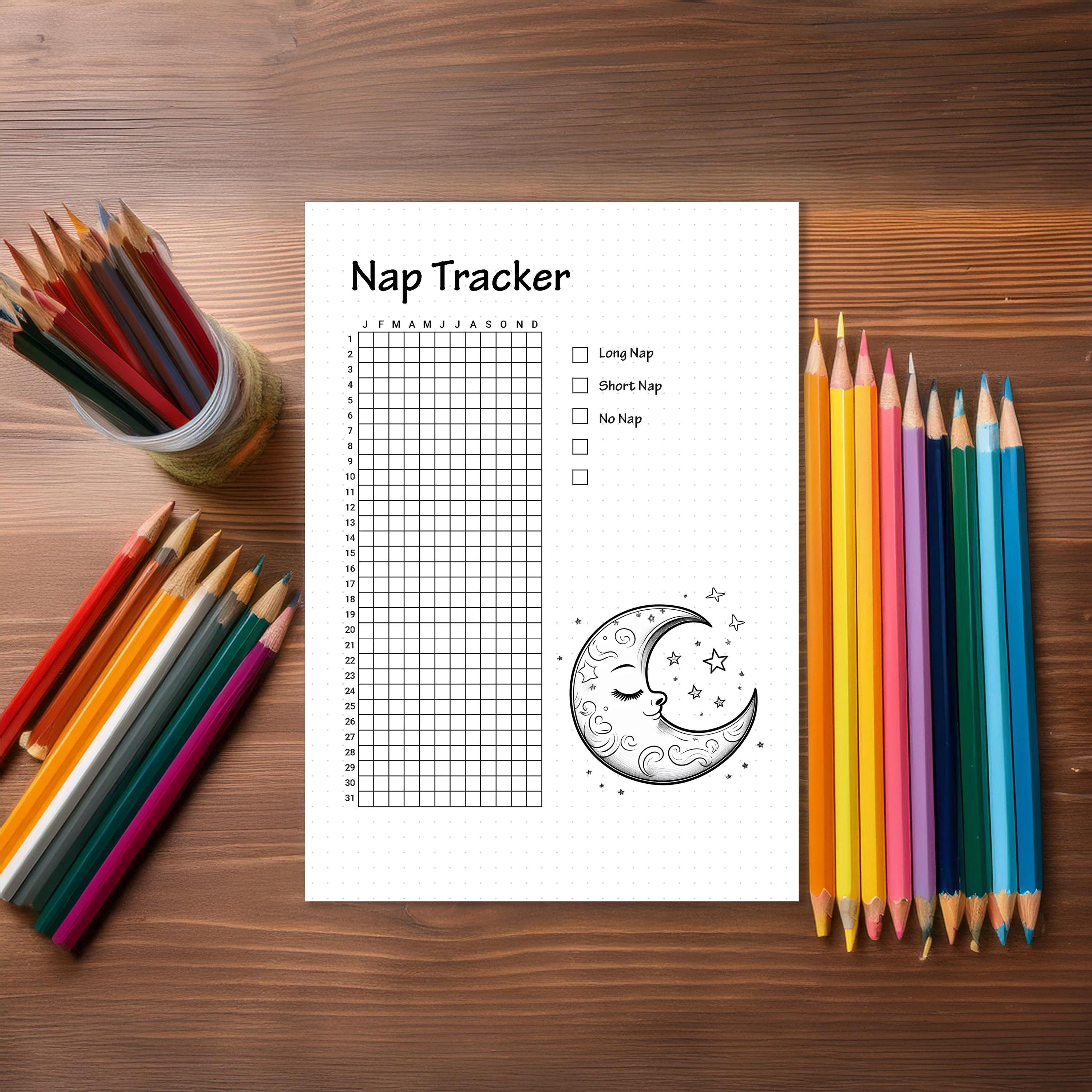 Nap Tracker Printable: Daily Sleep Log, Wellness Tool (PDF) - Etsy