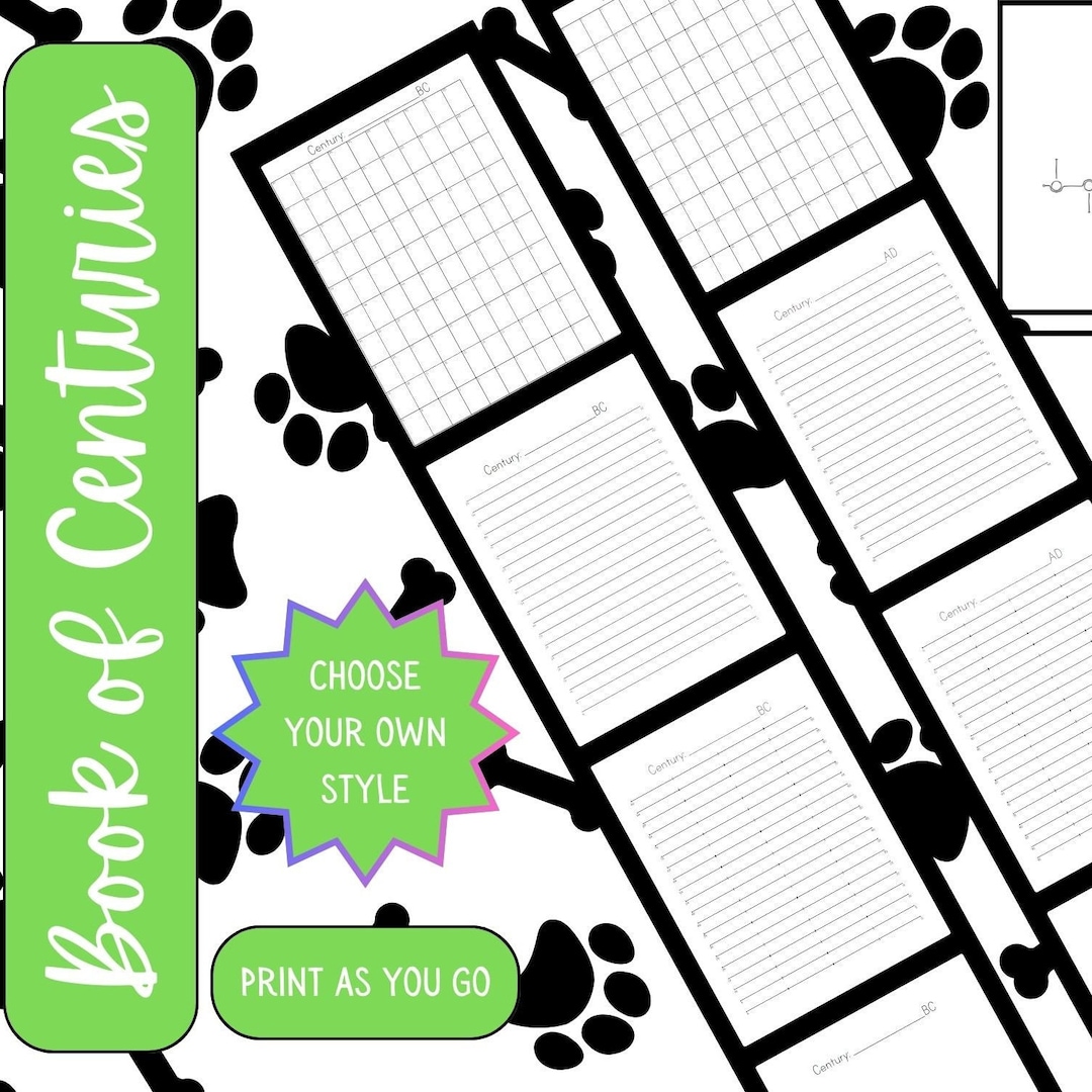 Book of Centuries | History Timeline | Print as You Go | Choose Your ...
