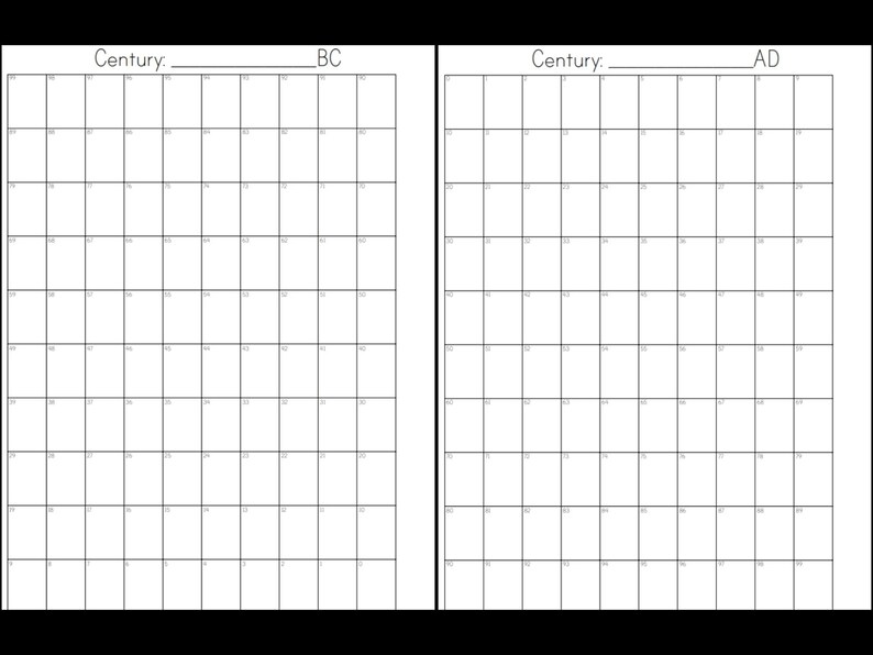 Book of Centuries | History Timeline | Print as You Go | Choose Your ...