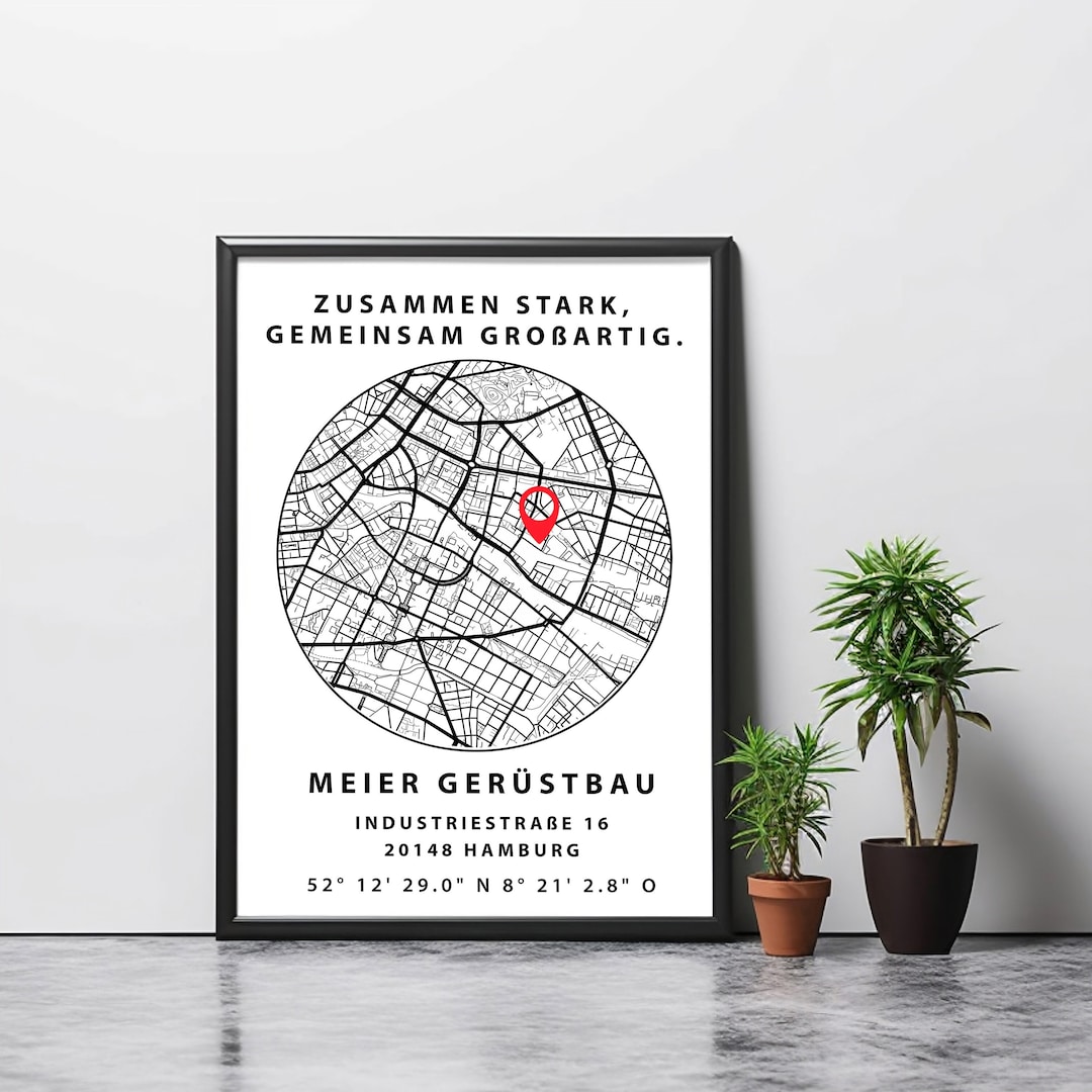 Abschiedsgeschenk Kollegin und Mitarbeiter, Personalisiertes Bild mit ...