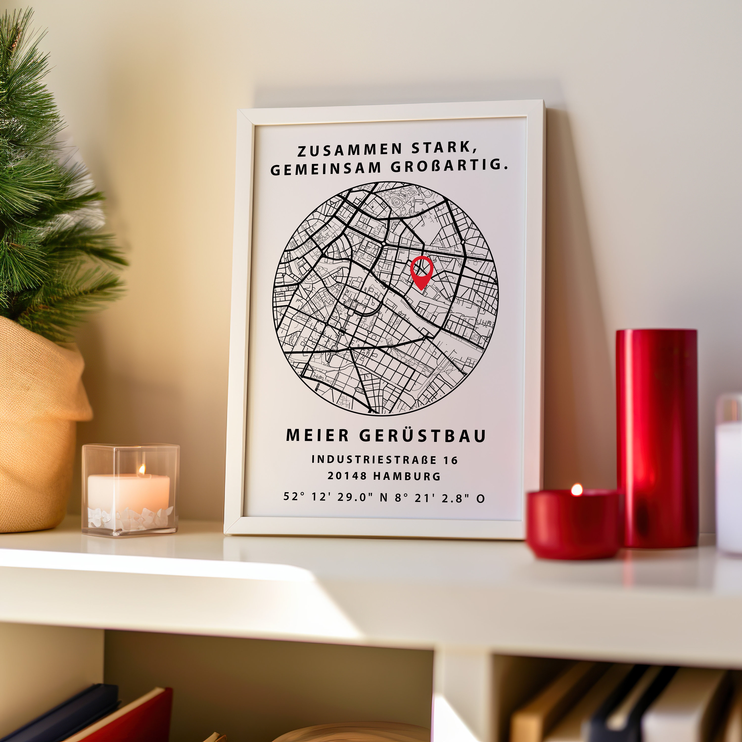 Firmenjubiläum Personalisiertes Bild mit euren Firmenangaben für ...