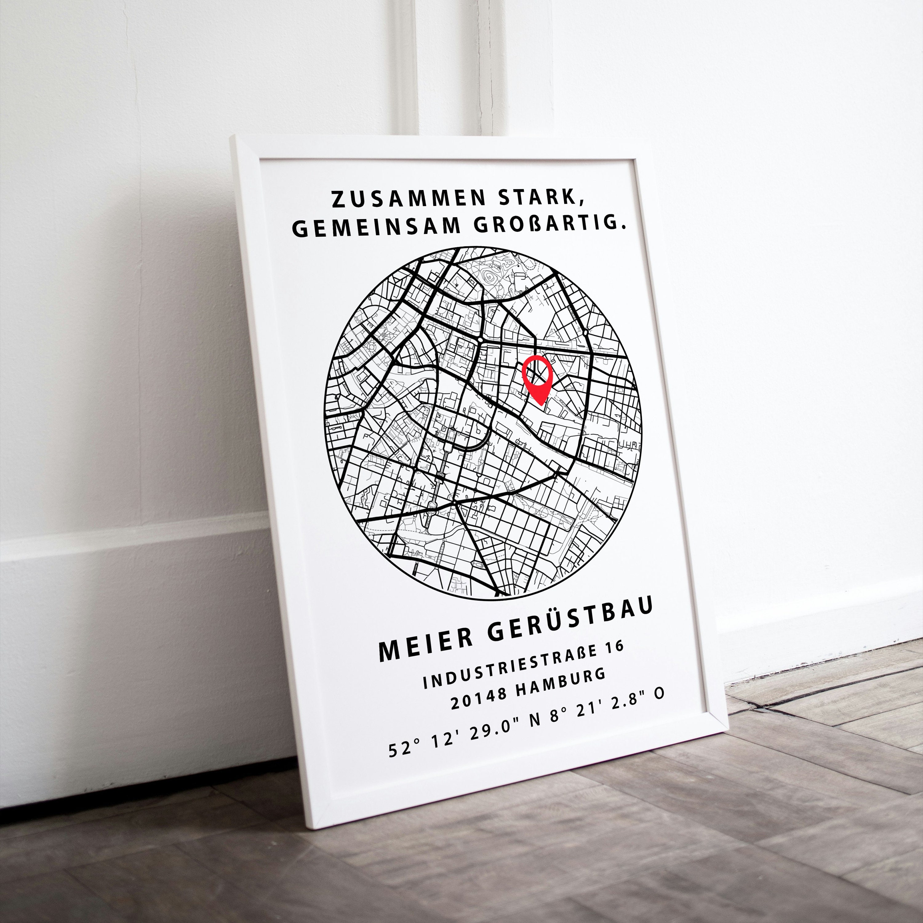 Firmenjubiläum Personalisiertes Bild mit euren Firmenangaben für ...