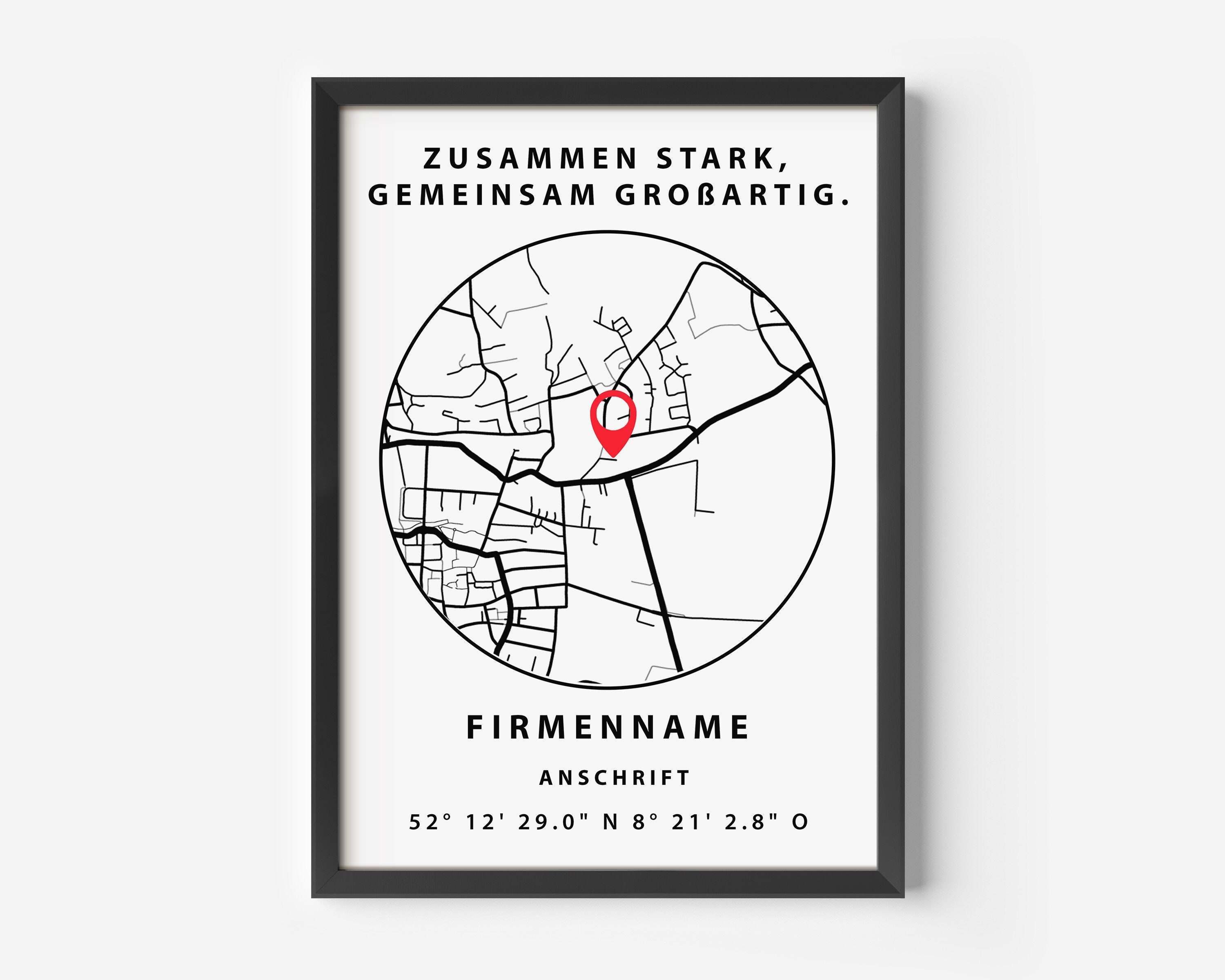 Firmenjubiläum Personalisiertes Bild mit euren Firmenangaben für ...