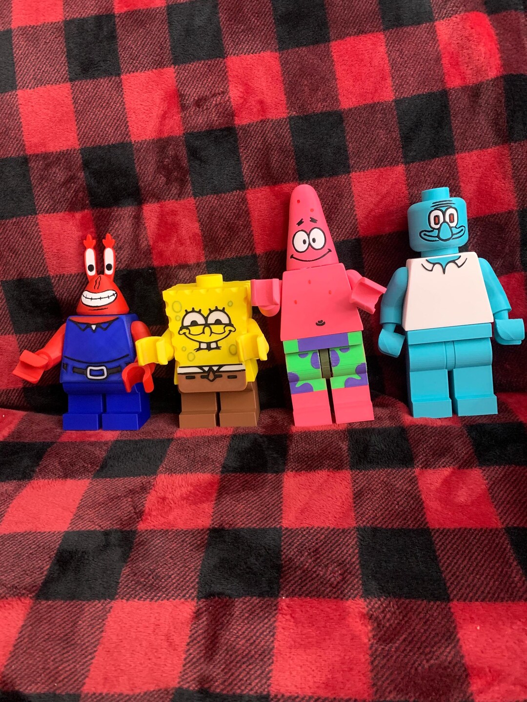 SPONGE Bob Mega Brick Characters - Etsy