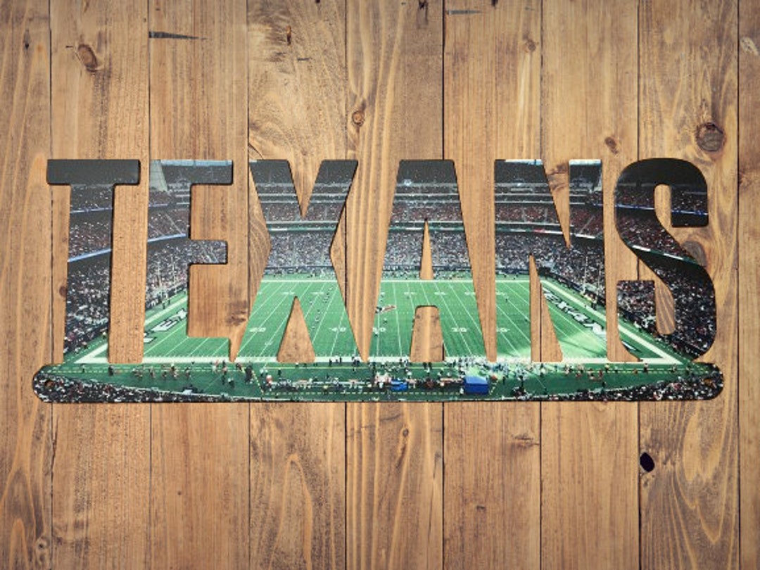 Houston Texans Text Sublimated Metal Sign - NRG Stadium - Etsy