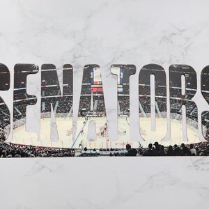 Ottawa Senators Text Photo Metal Sign- Canadian Tire Centre - Etsy