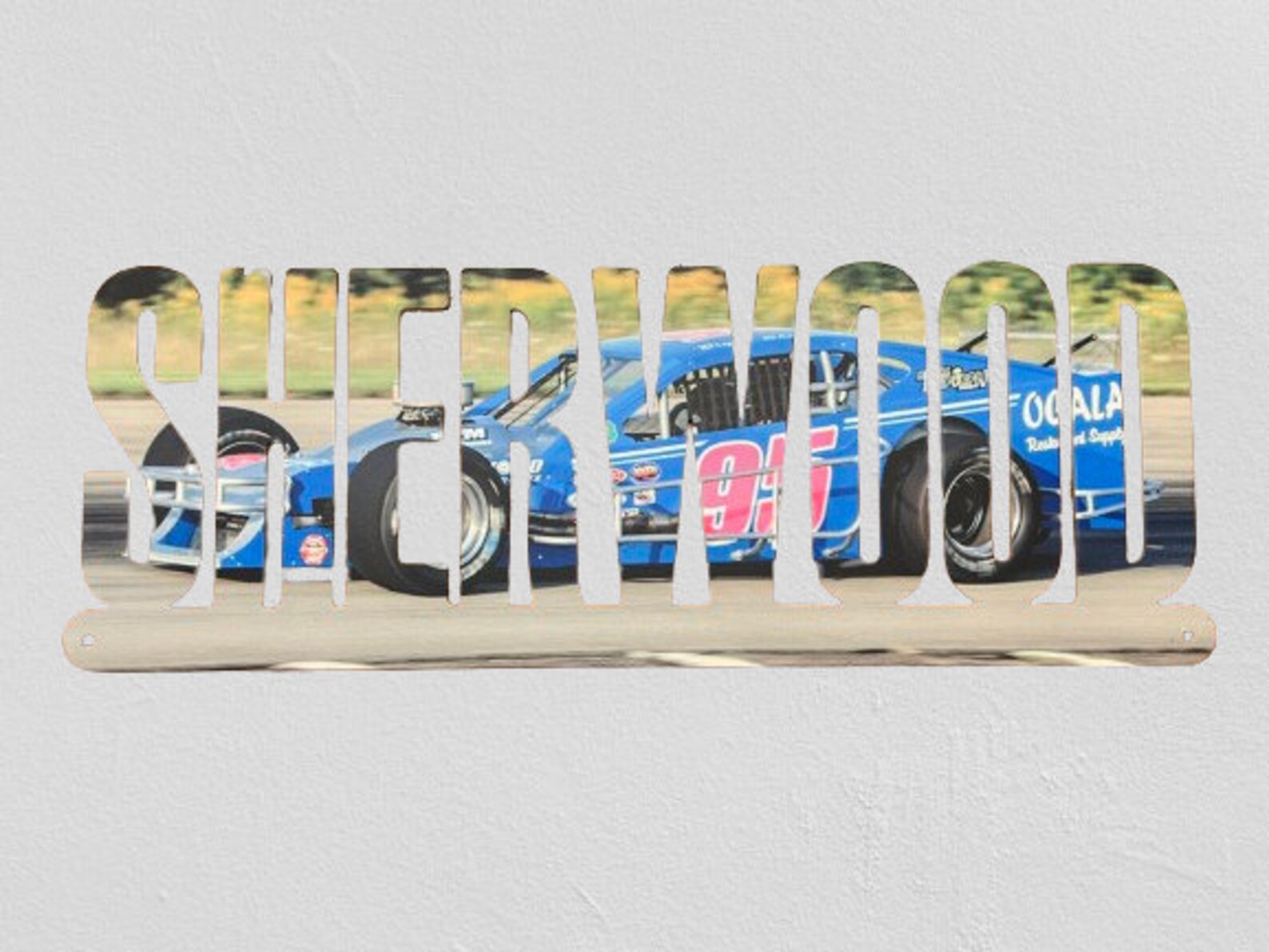 Custom Race Car Photo Metal Text Sign - Use Your Own Photo - Etsy