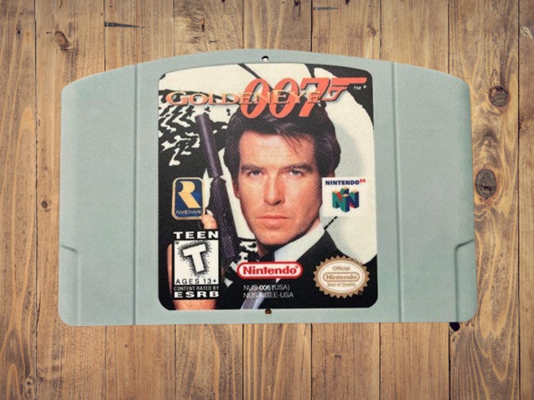 Goldeneye 007 Vintage N64 Game Metal Sign - Retro Video Game - Game ...