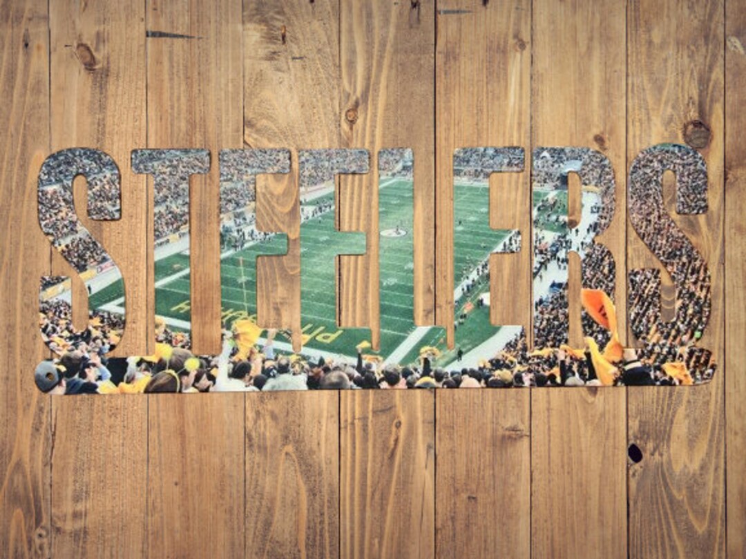 Pittsburgh Steelers Text Photo Metal Sign- Heinz Field - Etsy