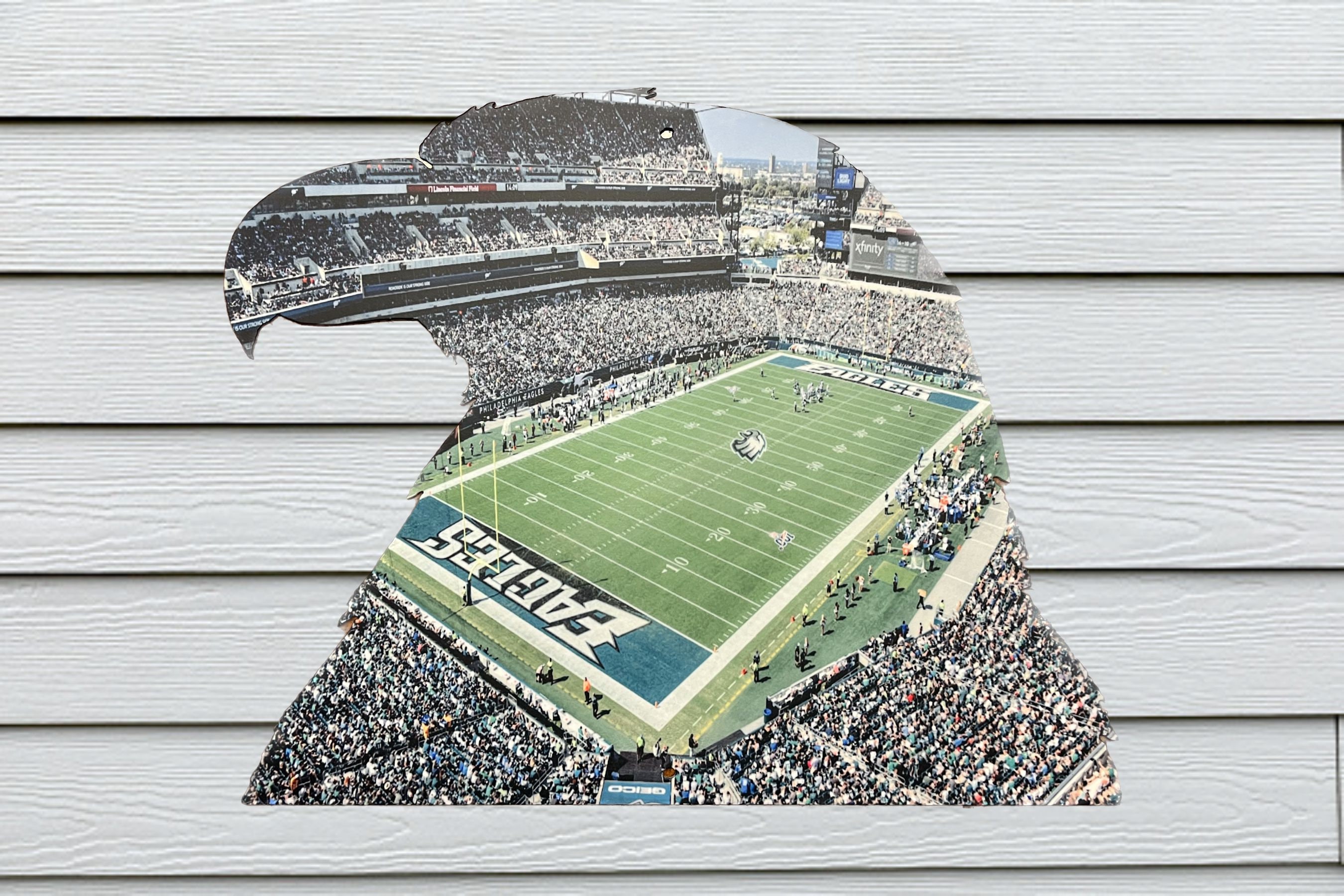 Philadelphia Eagles Corner Metal Sign Stadium Wall Art Football Wall ...