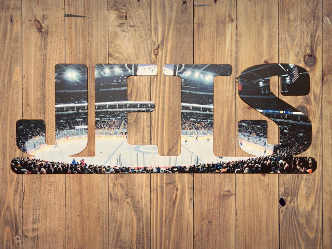 Winnipeg Jets Text Sublimated Metal Sign Canada Life Centre - Etsy