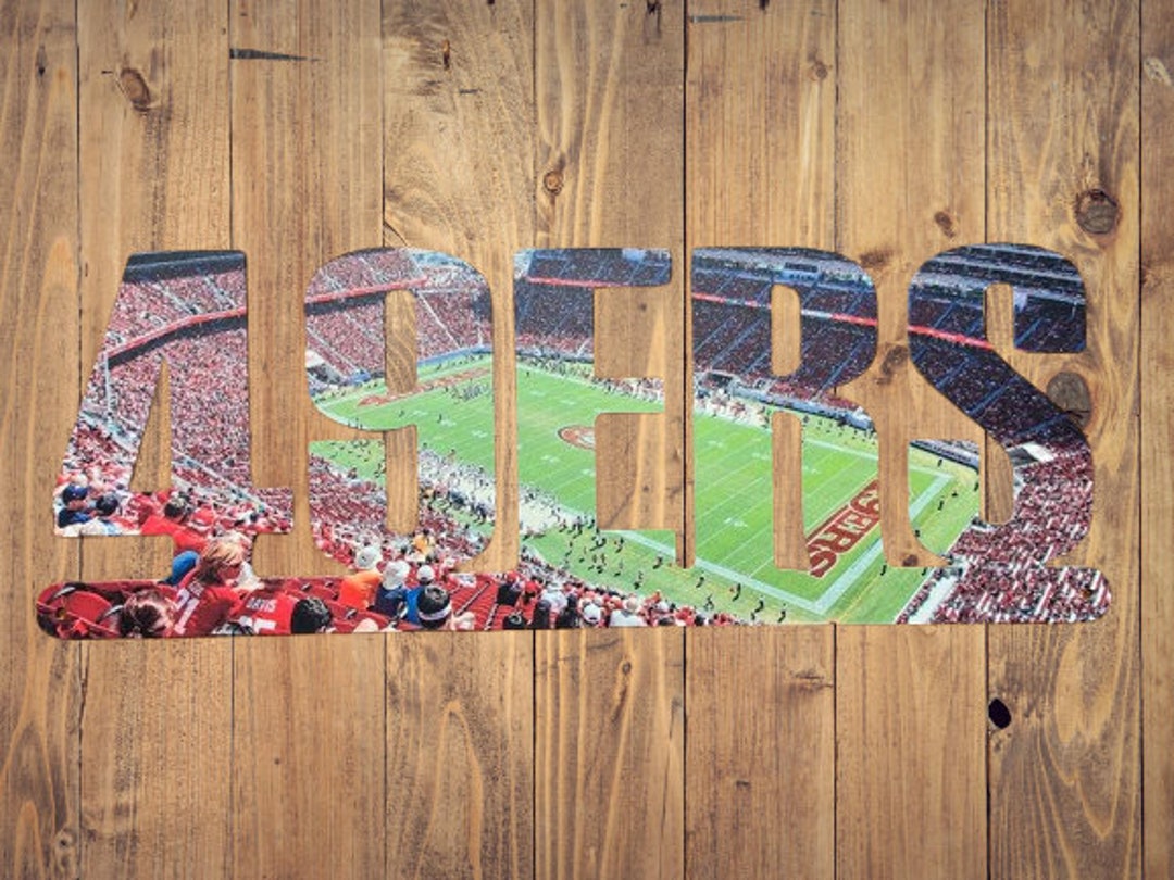 San Francisco 49ers Text Sublimated Metal Sign- Levi's Stadium - Etsy