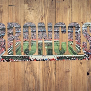 Denver Broncos Text Photo Metal Sign- Empower Field - Etsy