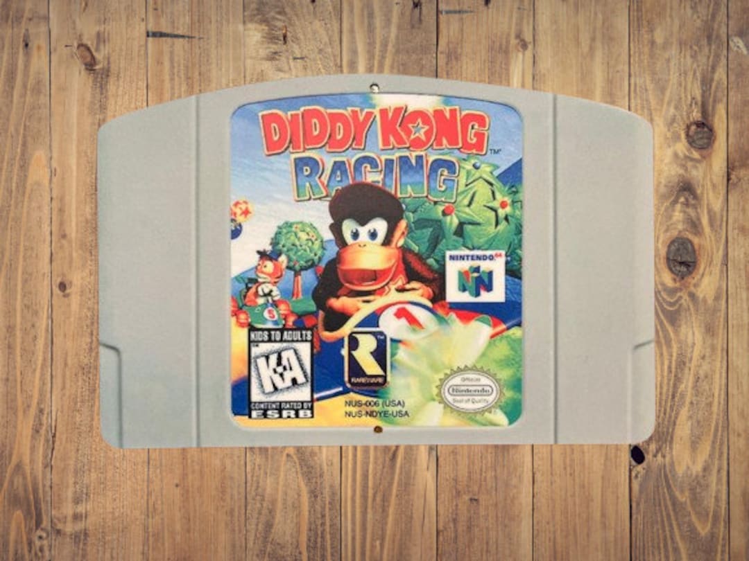 Diddy Kong Racing Vintage N64 Game Metal Sign - Retro Video Game - Game ...