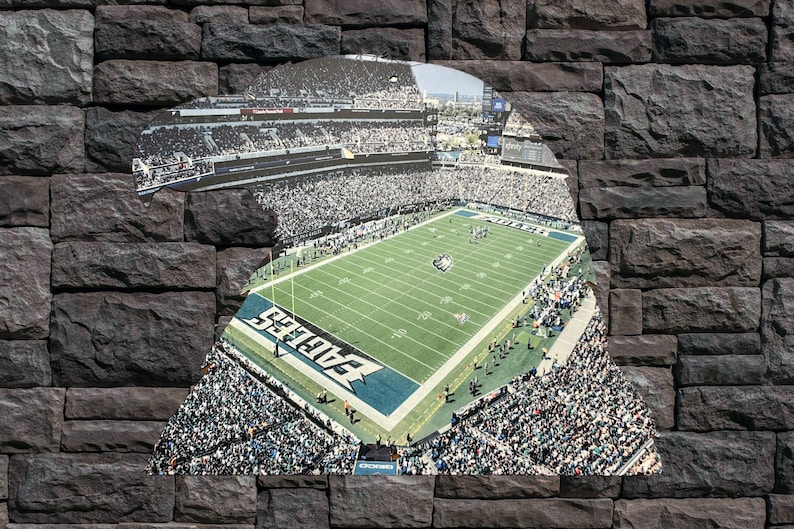 Philadelphia Eagles Corner Stadium Photo Metal Sign- Eagle Head - Etsy
