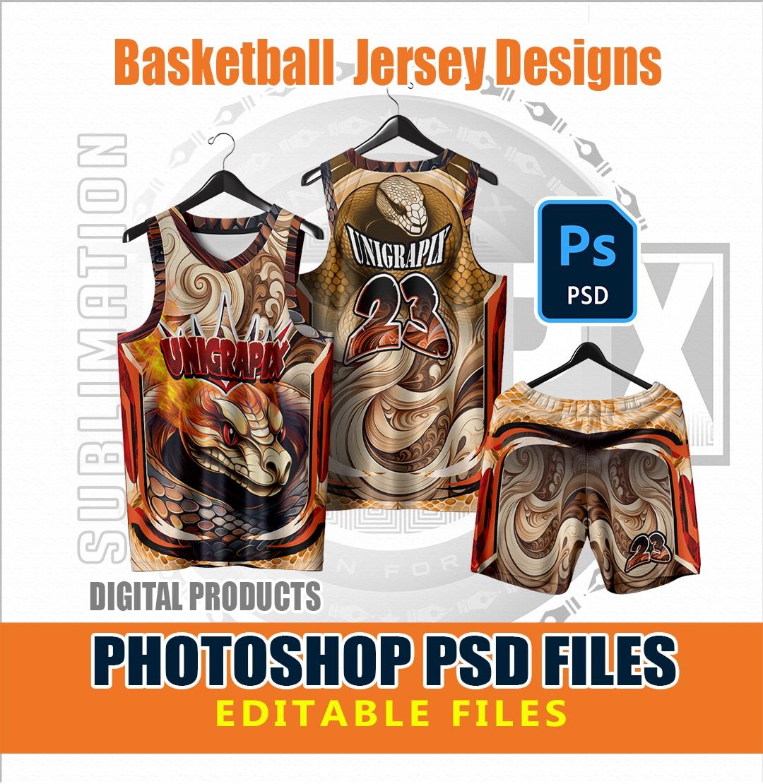 Sublimation Basketball Jersey Design: Editable Sportswear (PSD) - Etsy