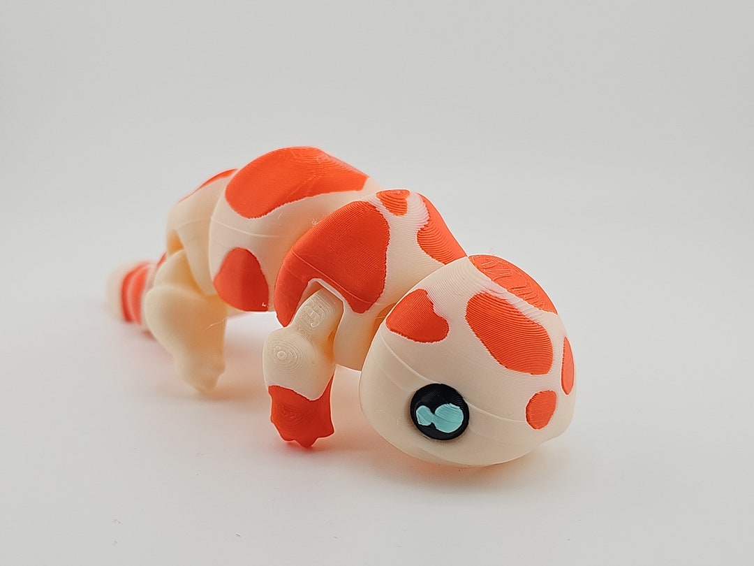 Salamander Articulated 3D Printed Fidget Toy Fun and Creative Desk Pet ...