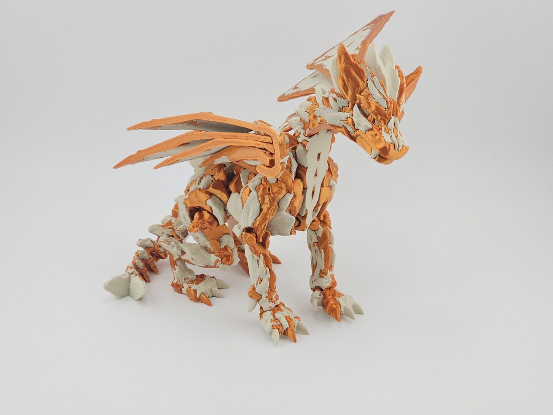 Dragon Articulated 3D Printed Multicolor Decoration - Great Stone ...
