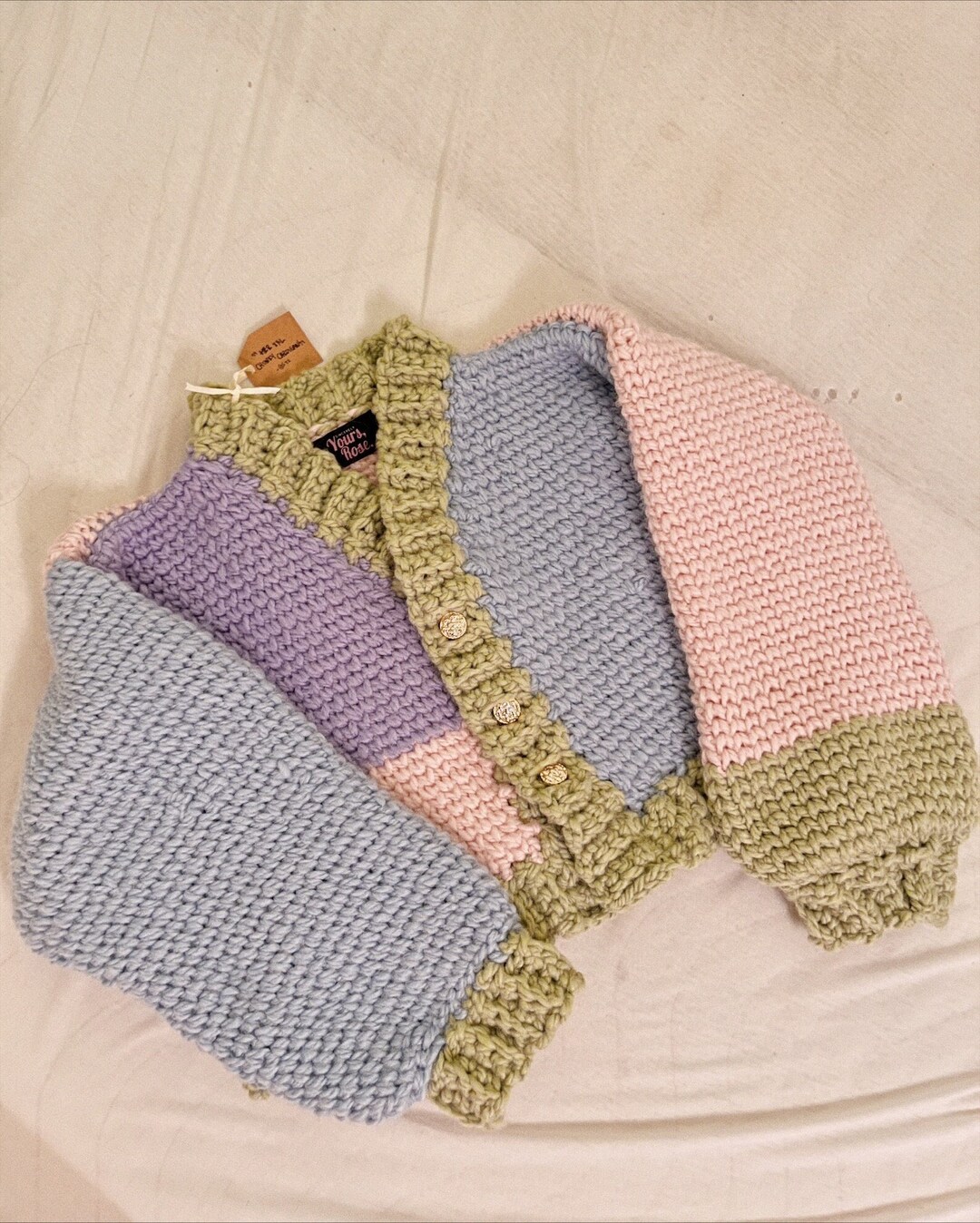 Her Favorite Chunky Carigan Crochet Merino Cardigan Etsy