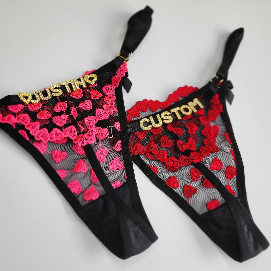 Custom Underwear for Women Personalized Name Thong Thongs With Name on ...