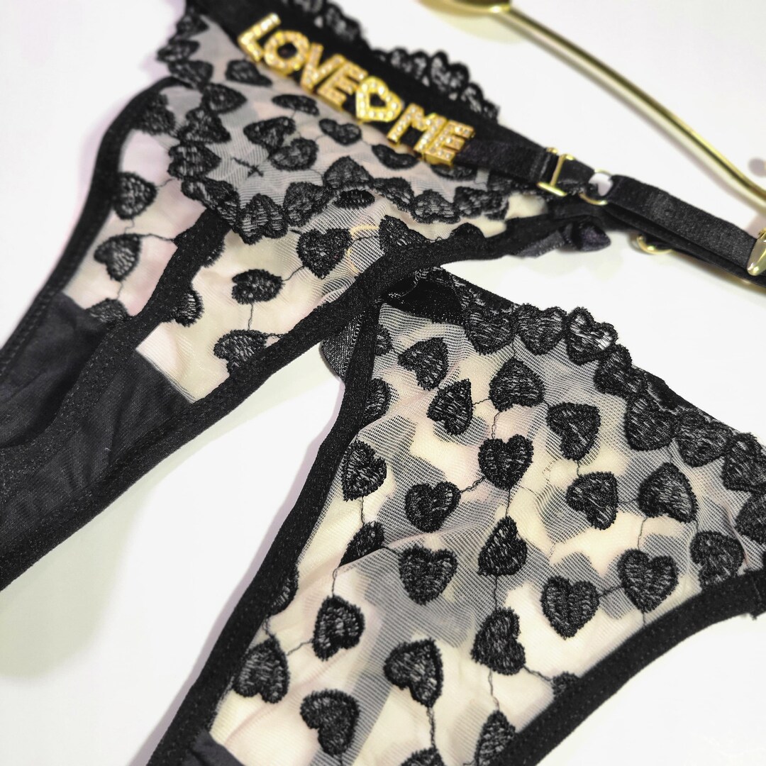 Custom Thong G-strings With Gold Charms Name Personalized With Name or ...
