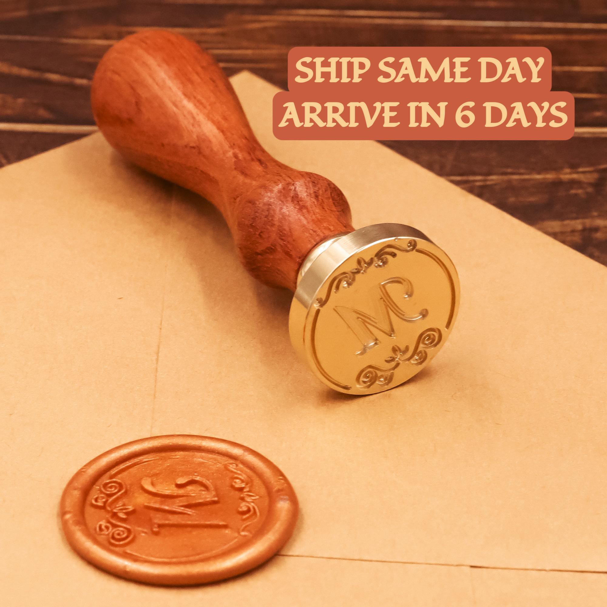 Custom Initial Wax Seal Stamp Gift for Wedding Invitation for Christmas ...