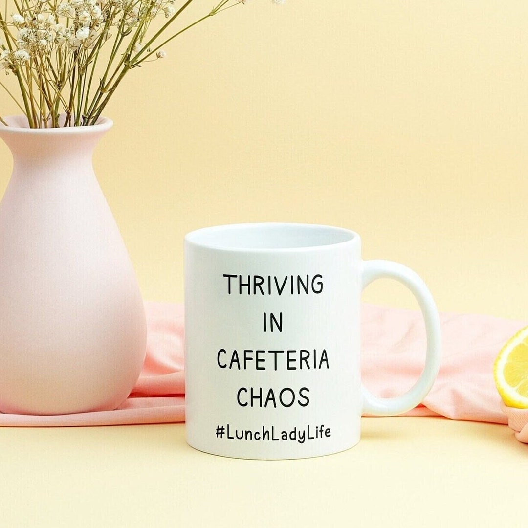 Lunch Lady Mug, Gift Ideas for School Cafeteria Worker, Food Service ...