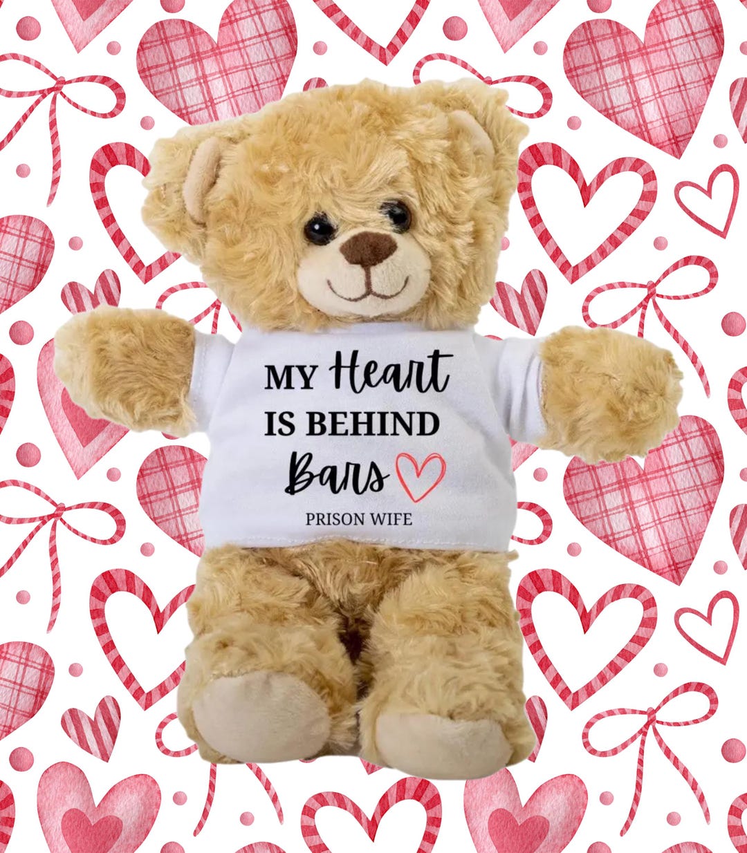 Prison Wife Teddy Bear, Gift for Prison Wife, Inmate Wife, Convict Wife ...