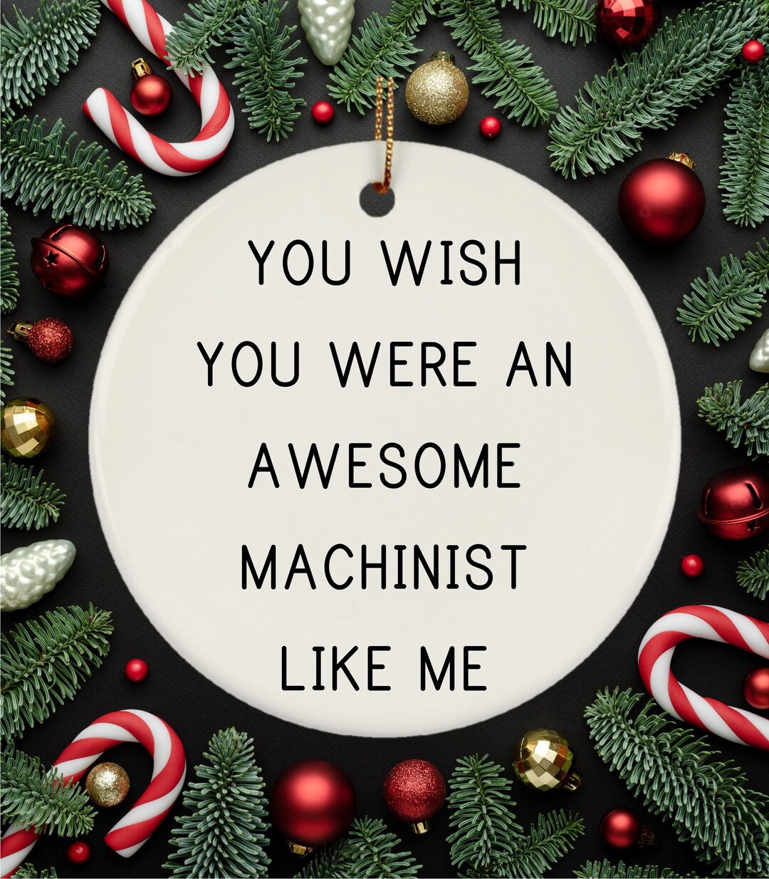 Machinist Christmas Ornament, Machine Operator Ornament, Machinist ...