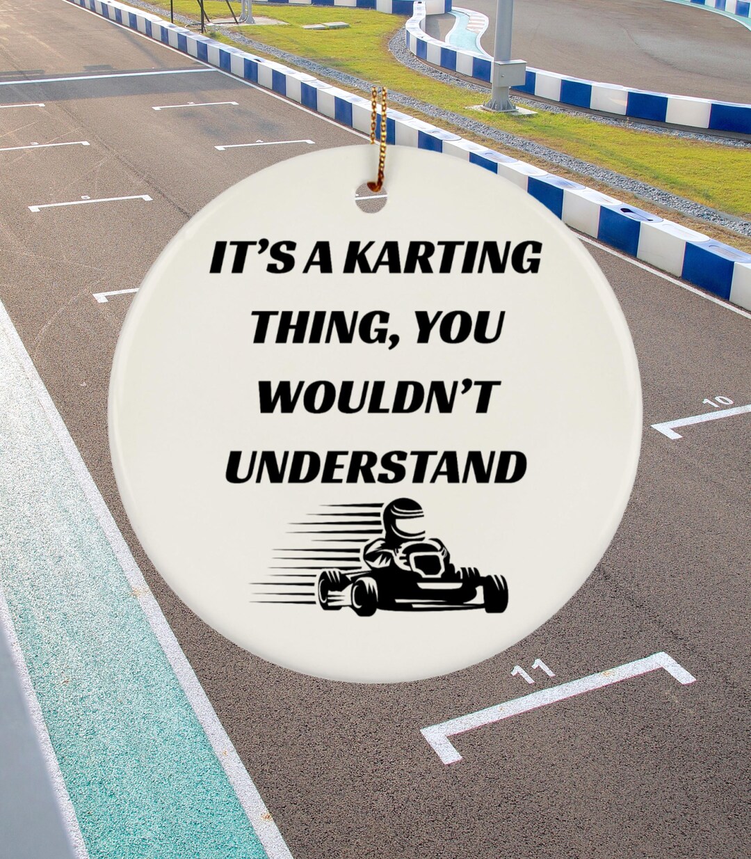 Go Kart Ornament, Go Kart Christmas Ornaments, Go Kart Racer Ornament ...