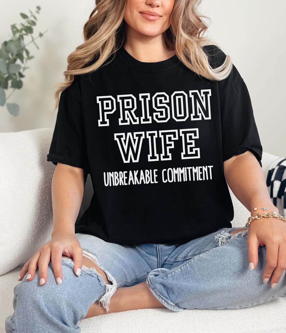 Prison Wife Shirt, Gift for Inmate Wife, Jail Spouse, Jailbird Love ...