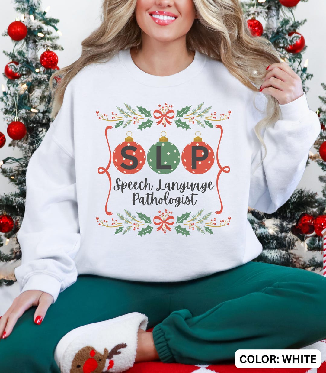 SLP Christmas Sweaters, Vintage Christmas SLP Sweatshirt, Gift for ...