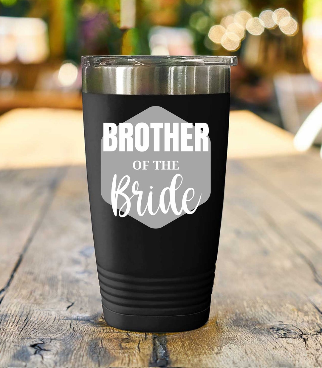 Brother of the Bride Tumbler, Wedding Day Survival Drink Cup Gift for ...