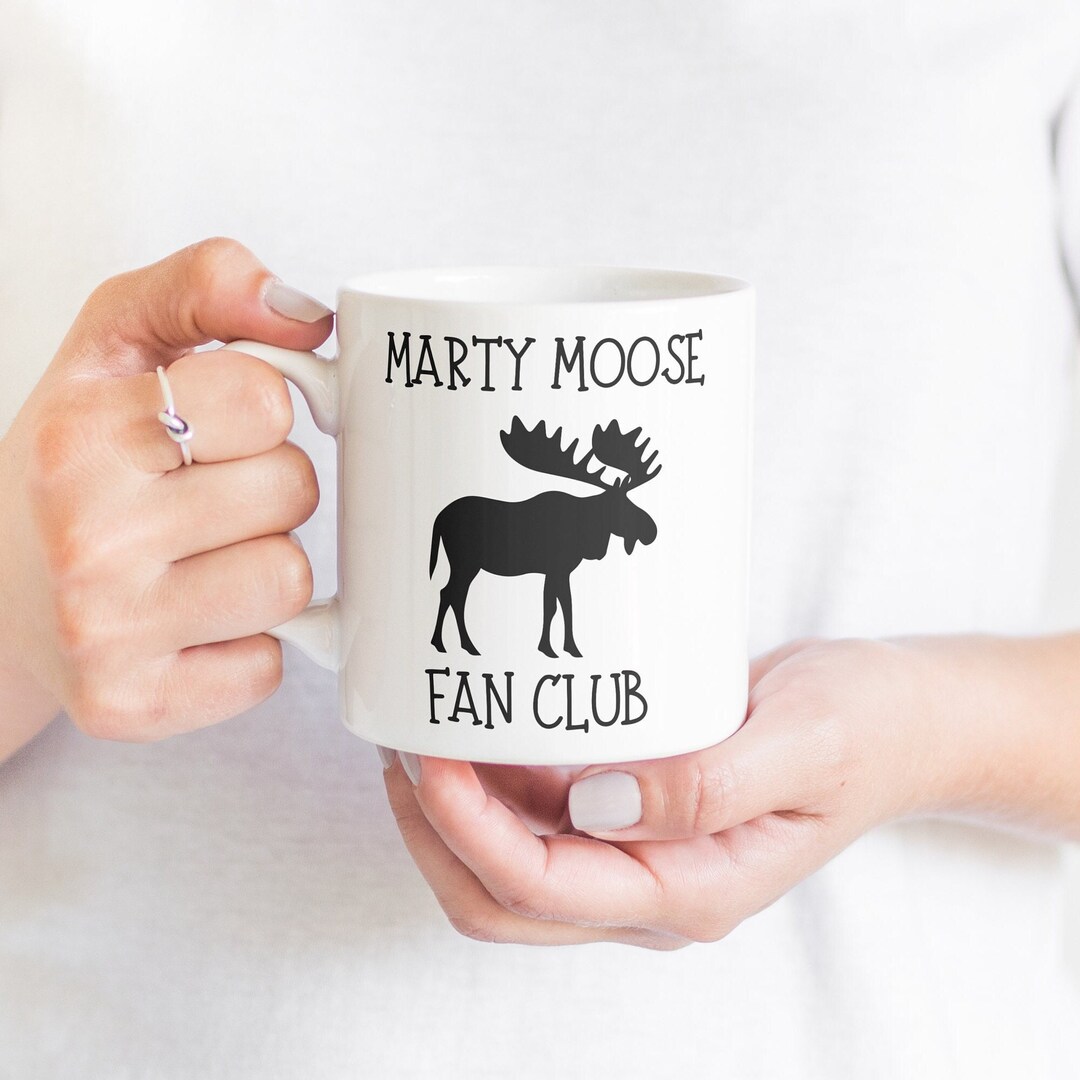 Marty Moose Mug, Marty Moose Fan Club Coffee Cup, Moose Lover, Moose ...